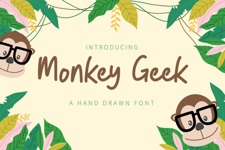 Monkey Geek - Fun Handwriting Font | Typefactory.co