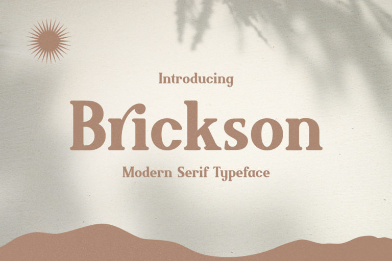 Brickson - Elegant Modern Serif | Typefactory.co
