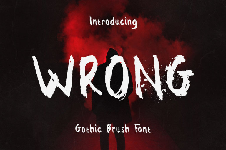 Wrong - Gothic Brush Font | Typefactory.co