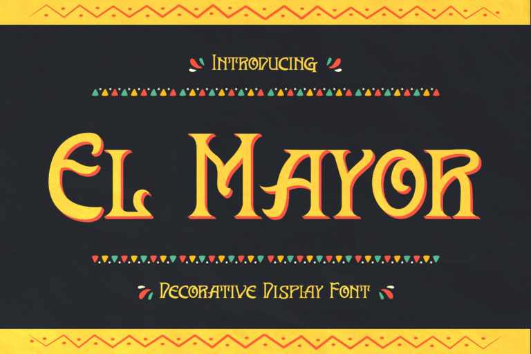 El Mayor - Display Decorative Font | Typefactory.co