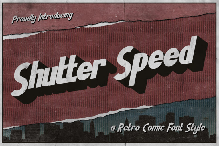 Shutter Speed - A Retro Comic Font | Typefactory.co