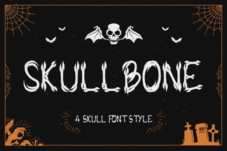 Skullbone - A Skull Font Style | Typefactory.co