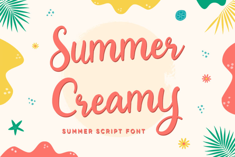 Summer Creamy - Summer Script Font | Typefactory.co