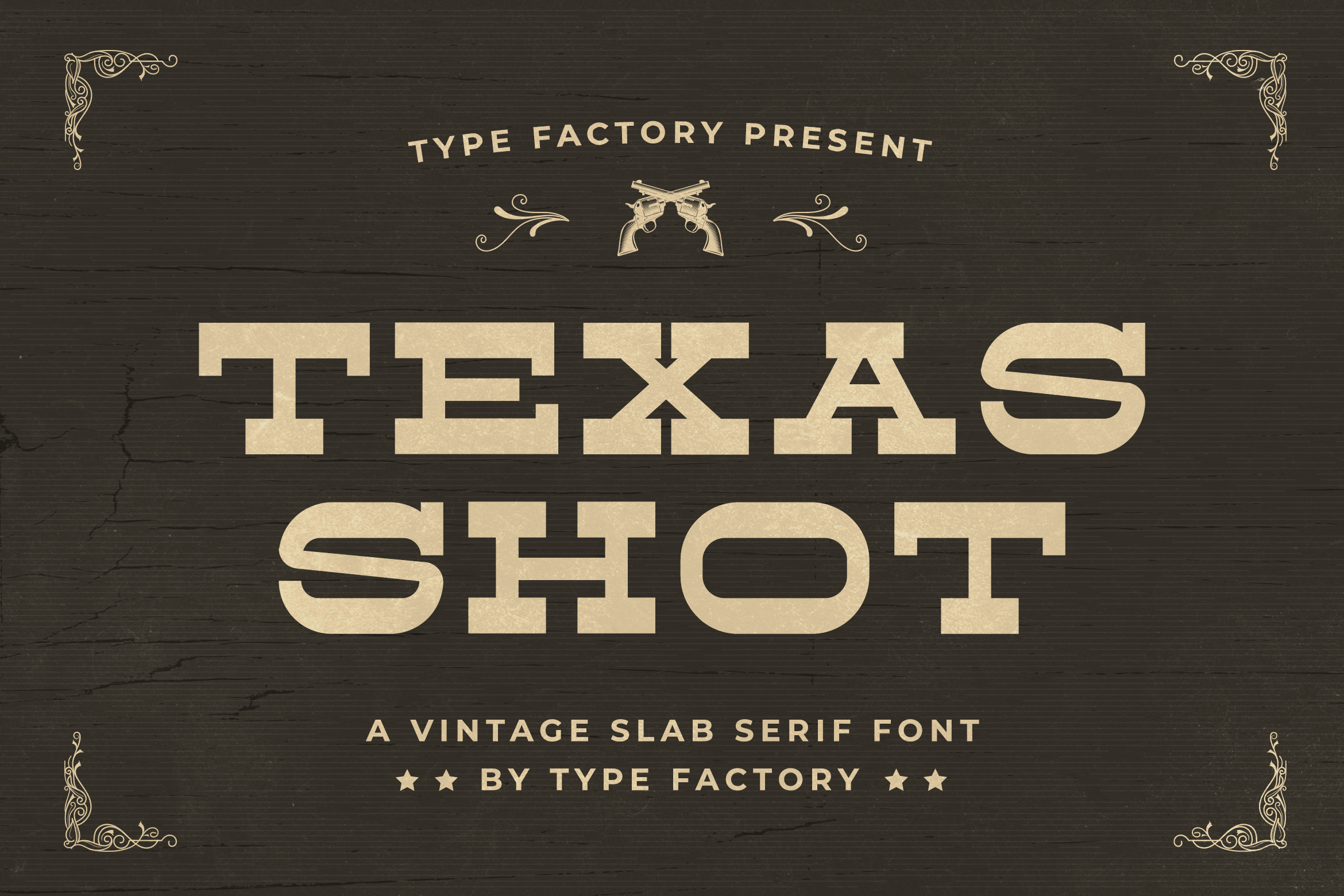 Texas Shot - Vintage Slab Serif | Typefactory.co