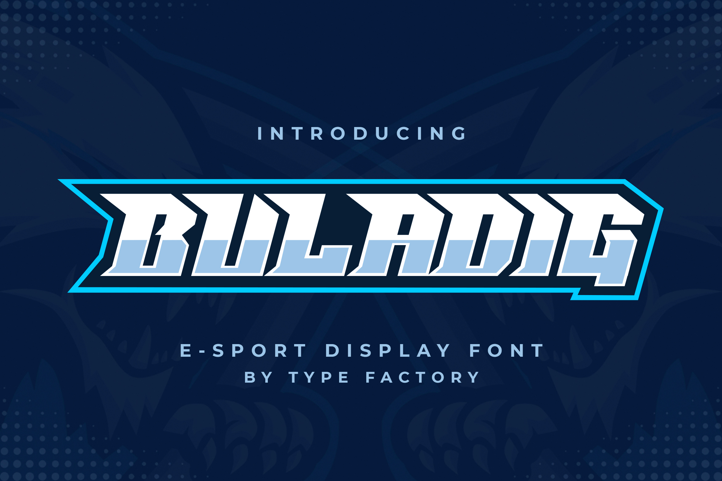 Buladig - E-sport Display Font | Typefactory.co