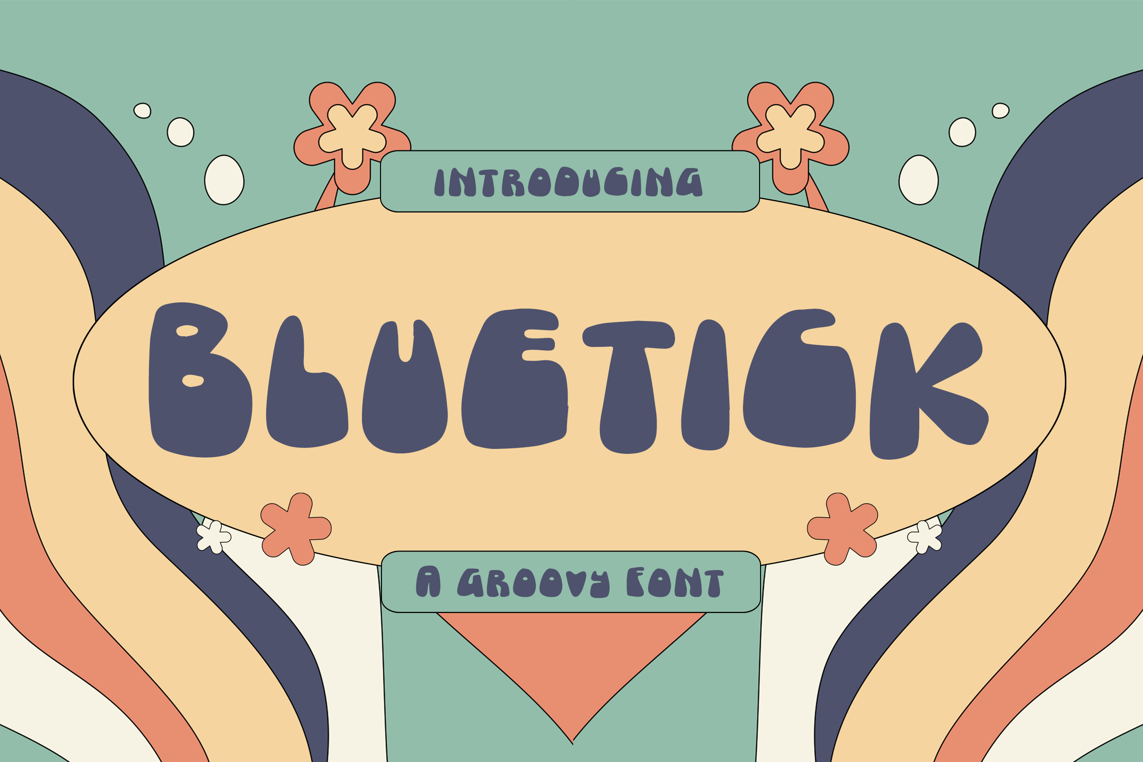 Bluetick - A Groovy Font | Typefactory.co