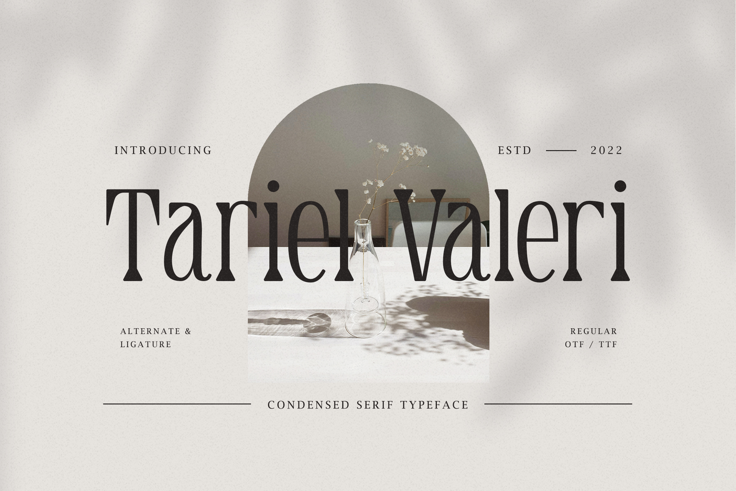 Tariel Valeri - Condensed Serif Typeface | Typefactory.co