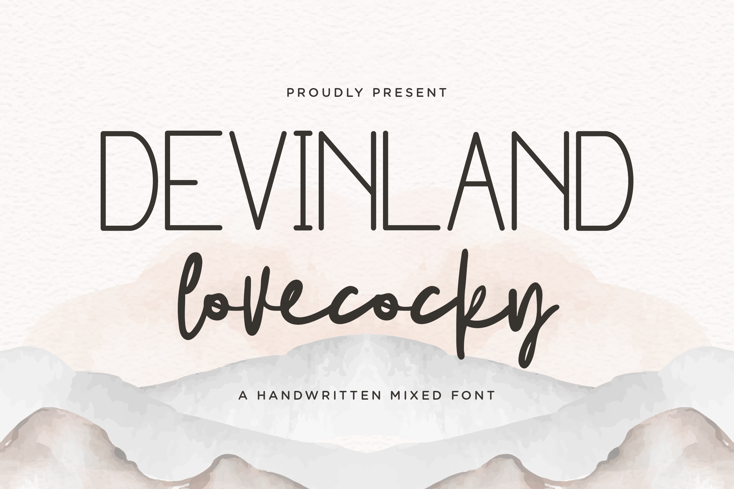 Devinland Lovecocky - A Handwritten Mixed Font | Typefactory.co