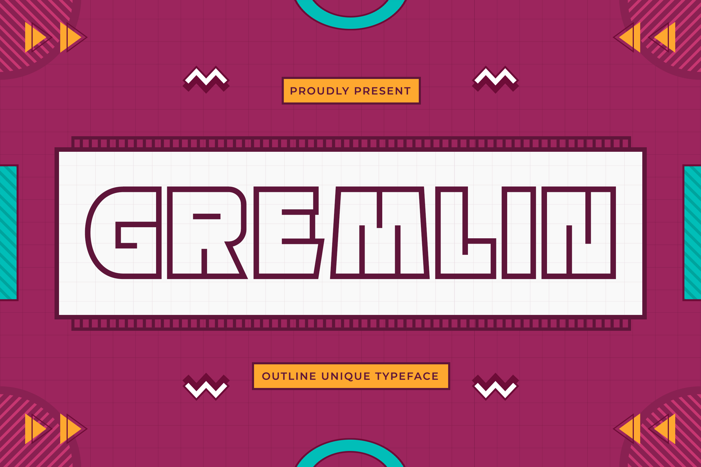 Gremlin - Outline Unique Typeface | Typefactory.co