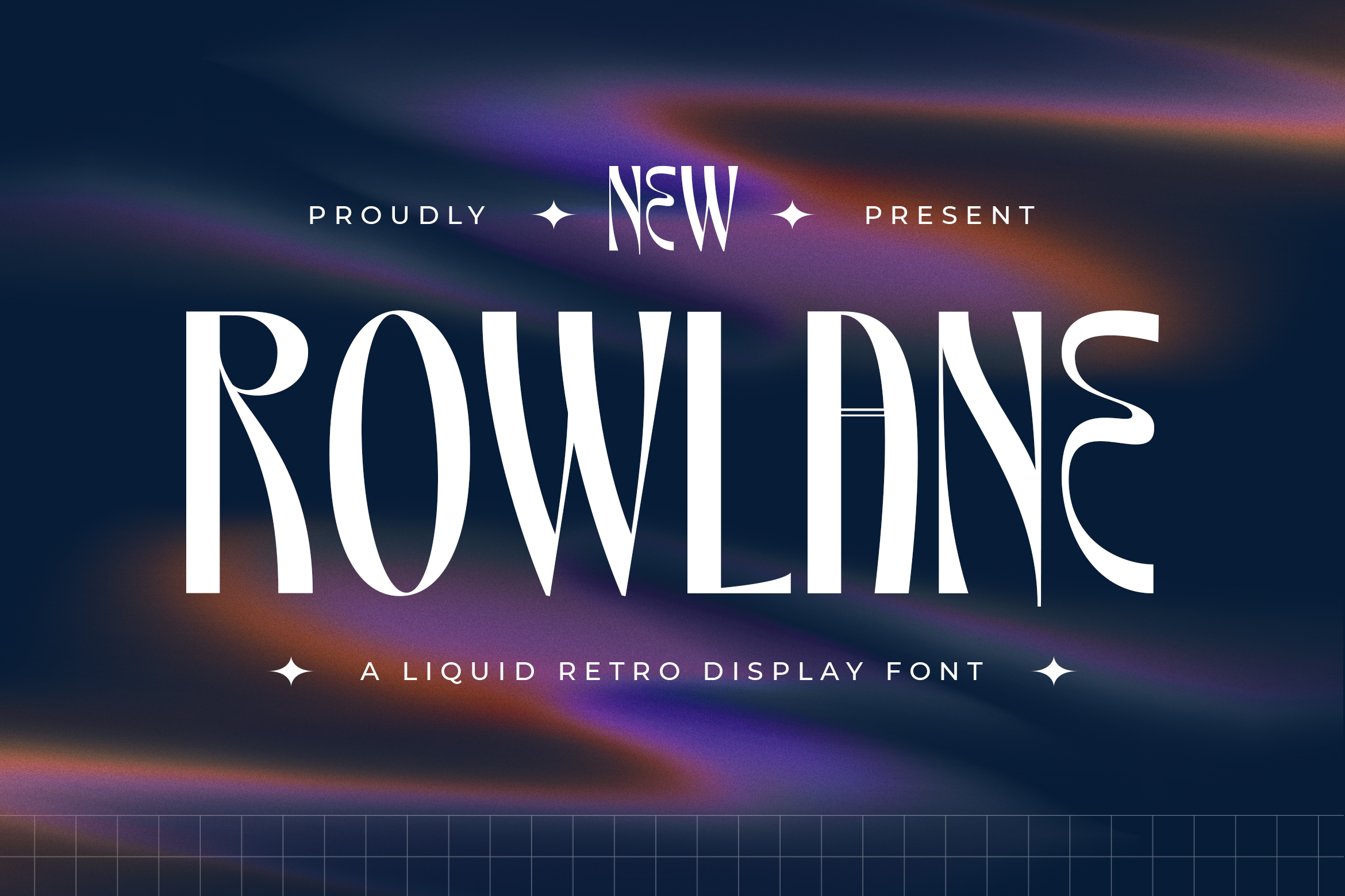 Rowlane - Liquid Retro Display Font | Typefactory.co