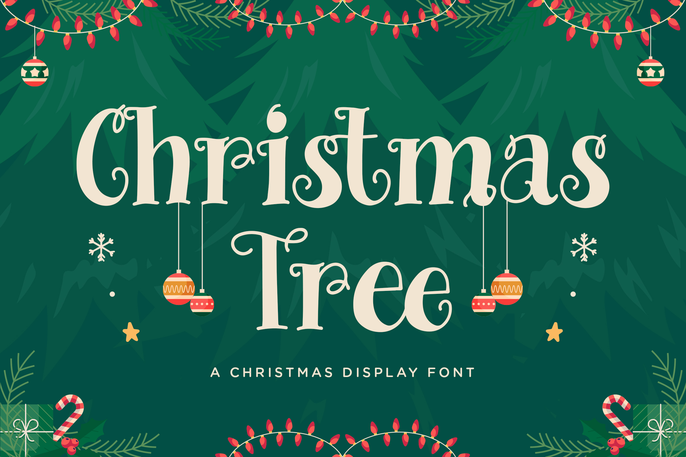Christmas Tree - A Christmas Display Font | Typefactory.co
