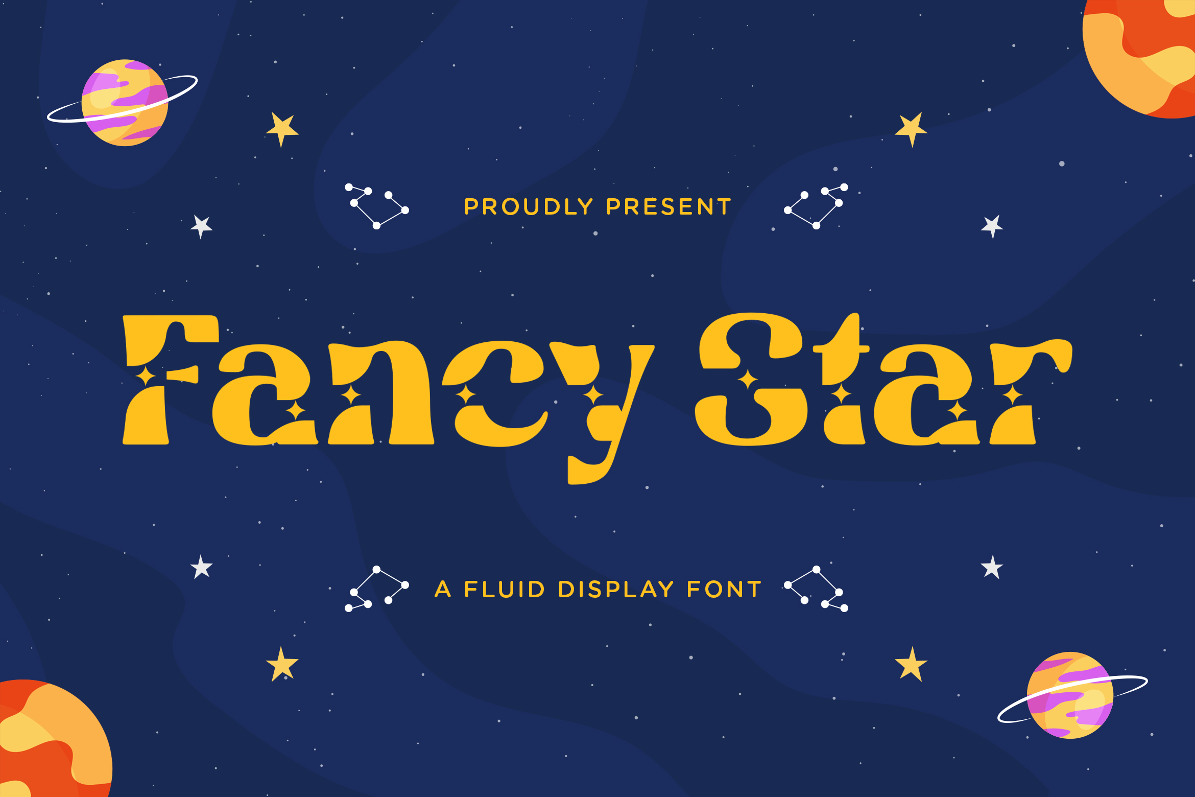Fancy Star - A Fluid Display Font | Typefactory.co