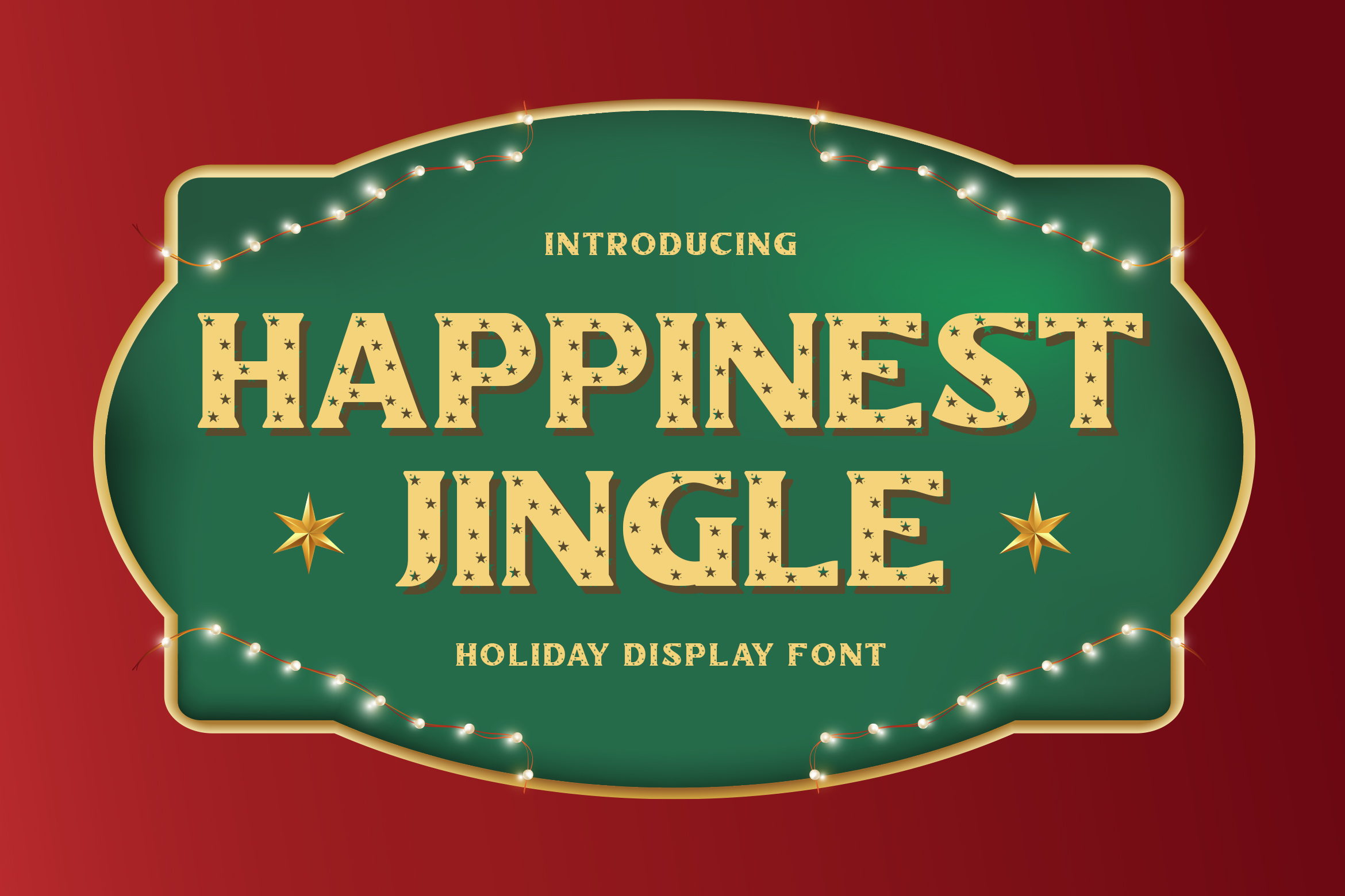 Happinest Jingle - Holiday Display Font | Typefactory.co
