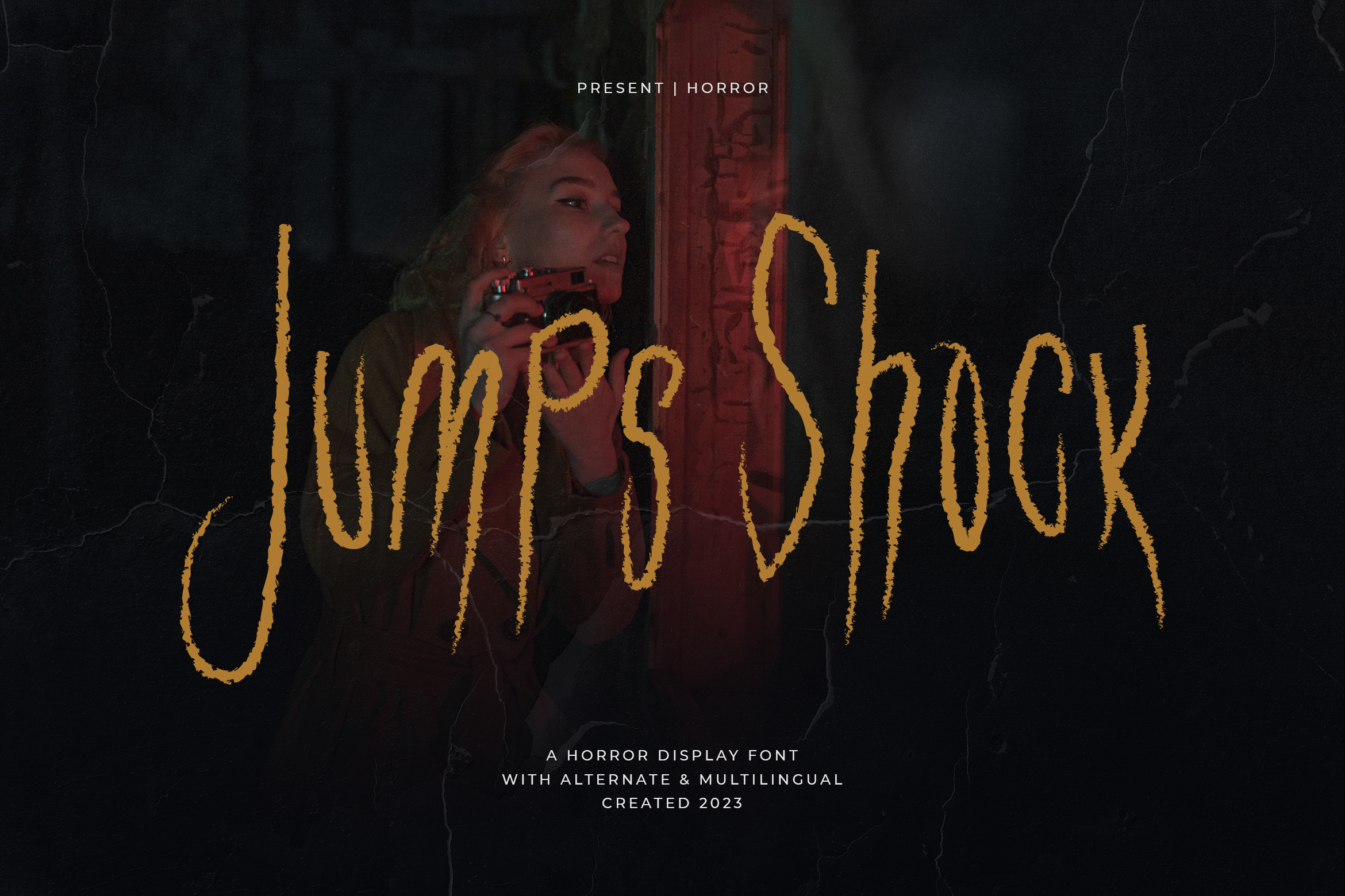 Jumps Shock - A Horror Display Font | Typefactory.co