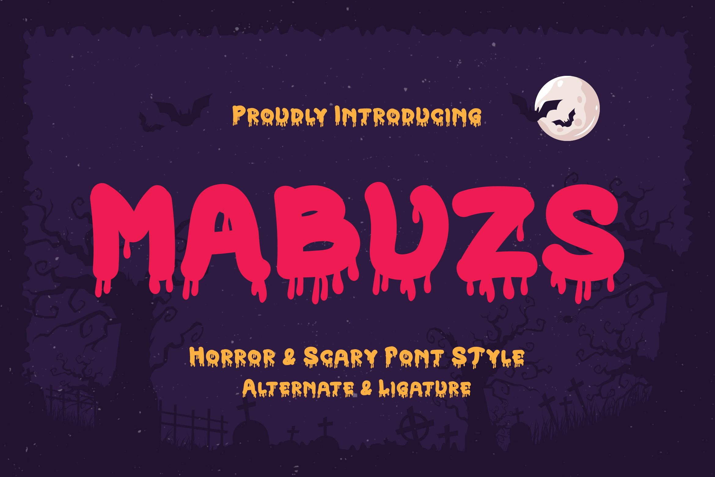Mabuzs - Horror & Scary Font Style | Typefactory.co