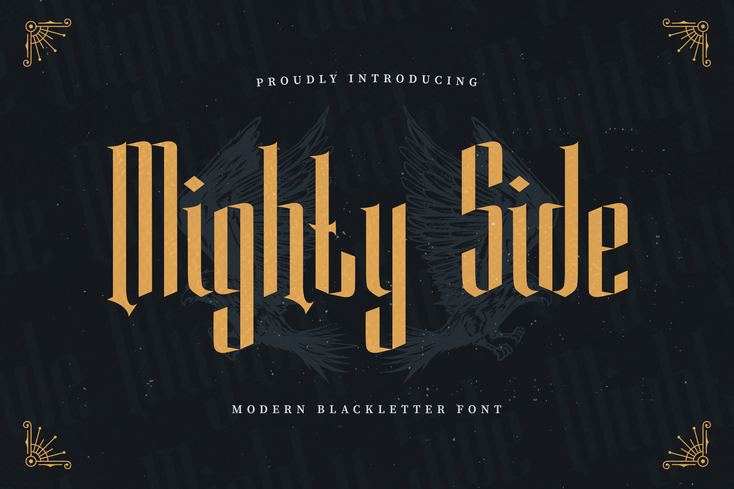 Mighty Side - Modern Blackletter Font | Typefactory.co