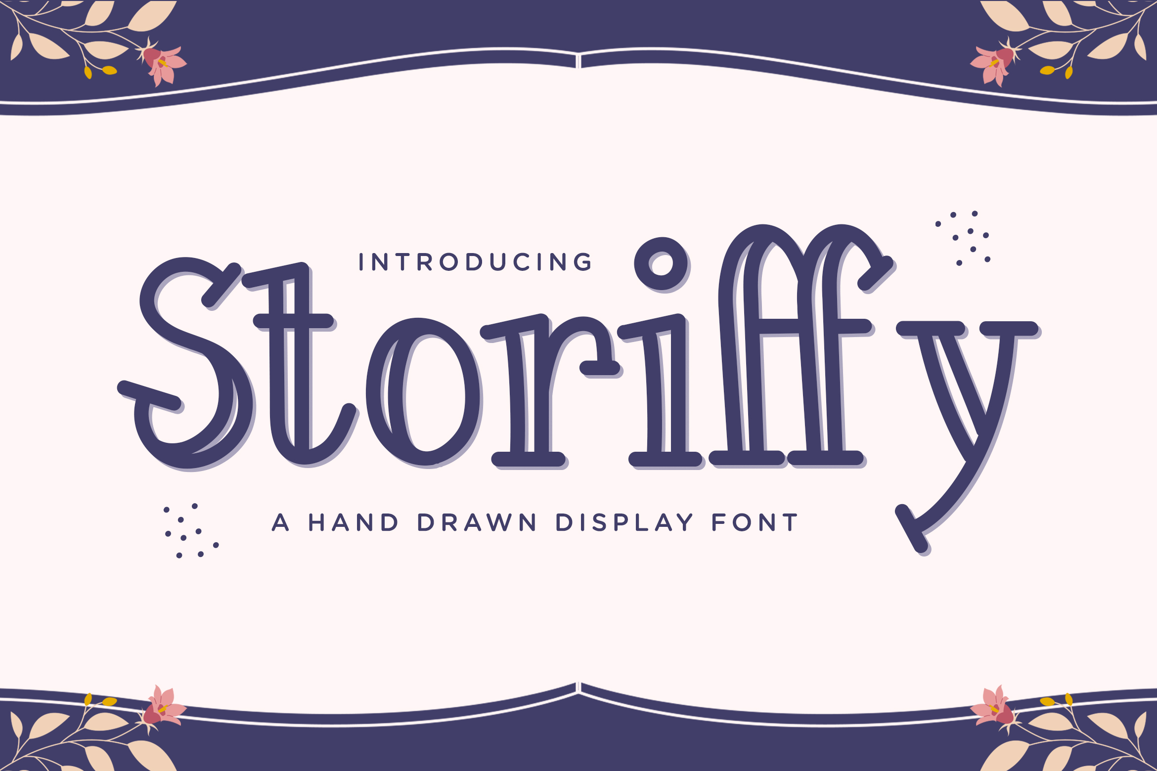 Storiffy - A Hand Drawn Display Font | Typefactory.co