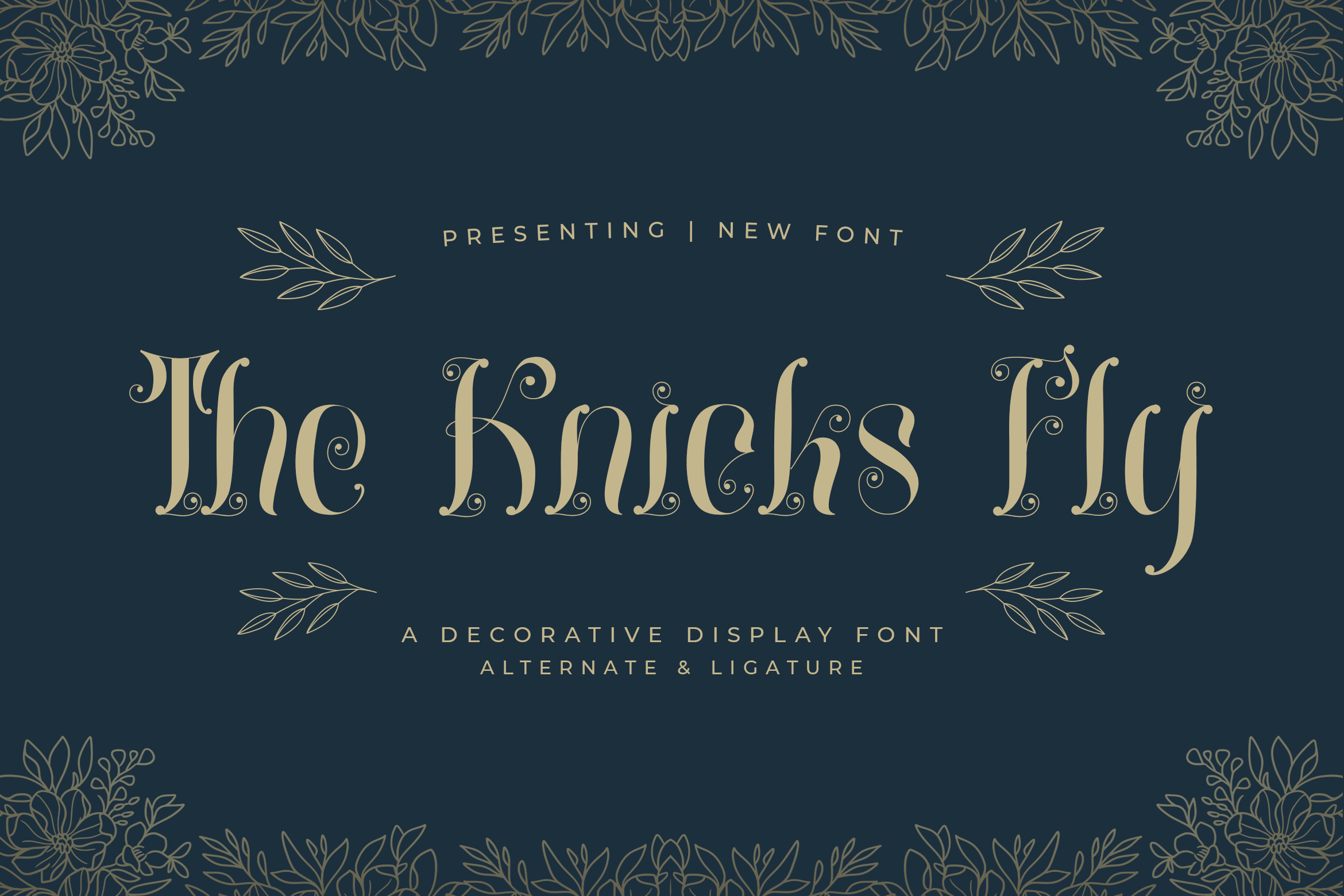 The Knicks Fly - A Decorative Display Font | Typefactory.co