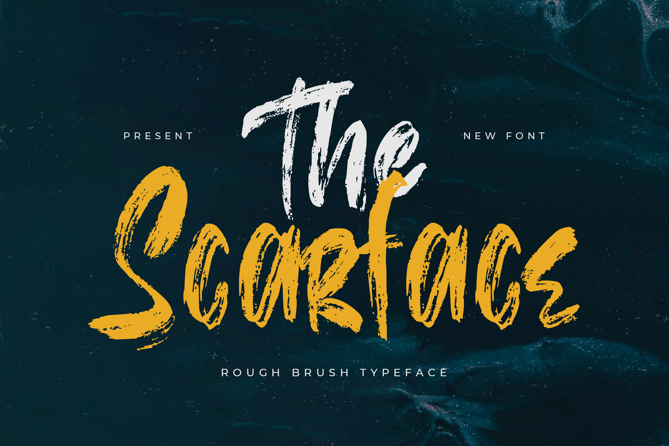 The Scarface - Rough Brush Typeface | Typefactory.co