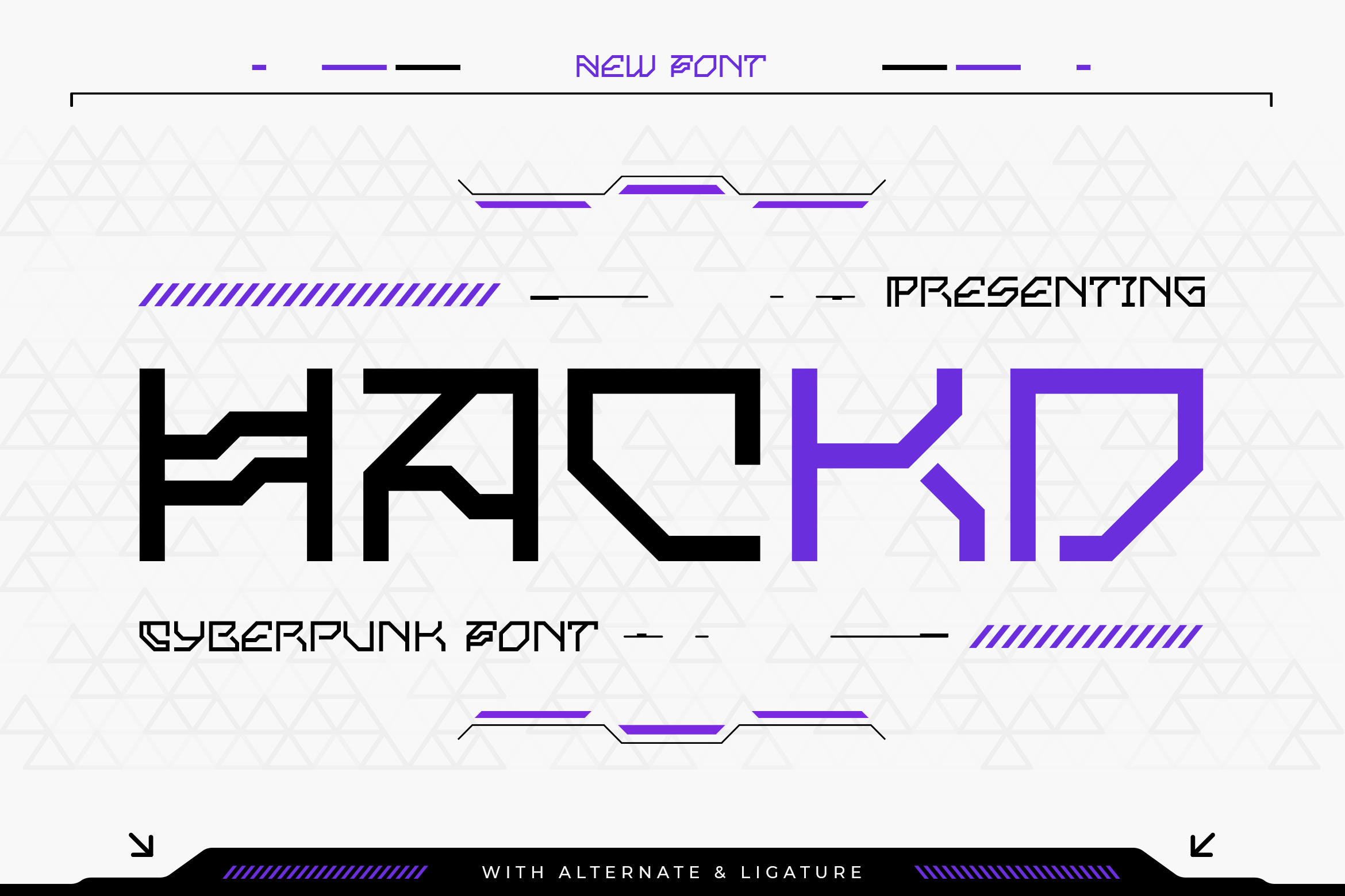 Hackd - Cyberpunk Font | Typefactory.co