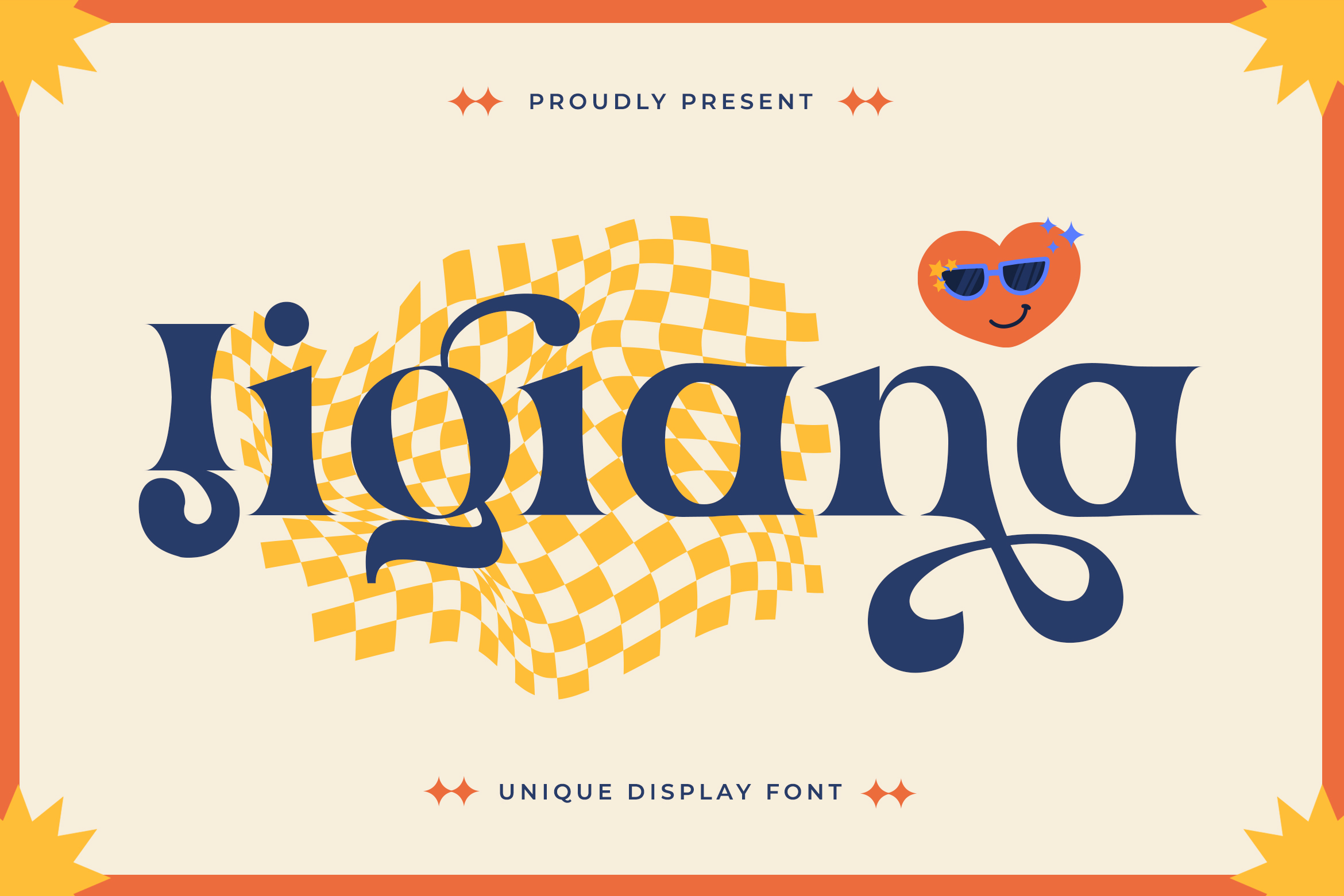 Jigiana - Unique Display Font | Typefactory.co