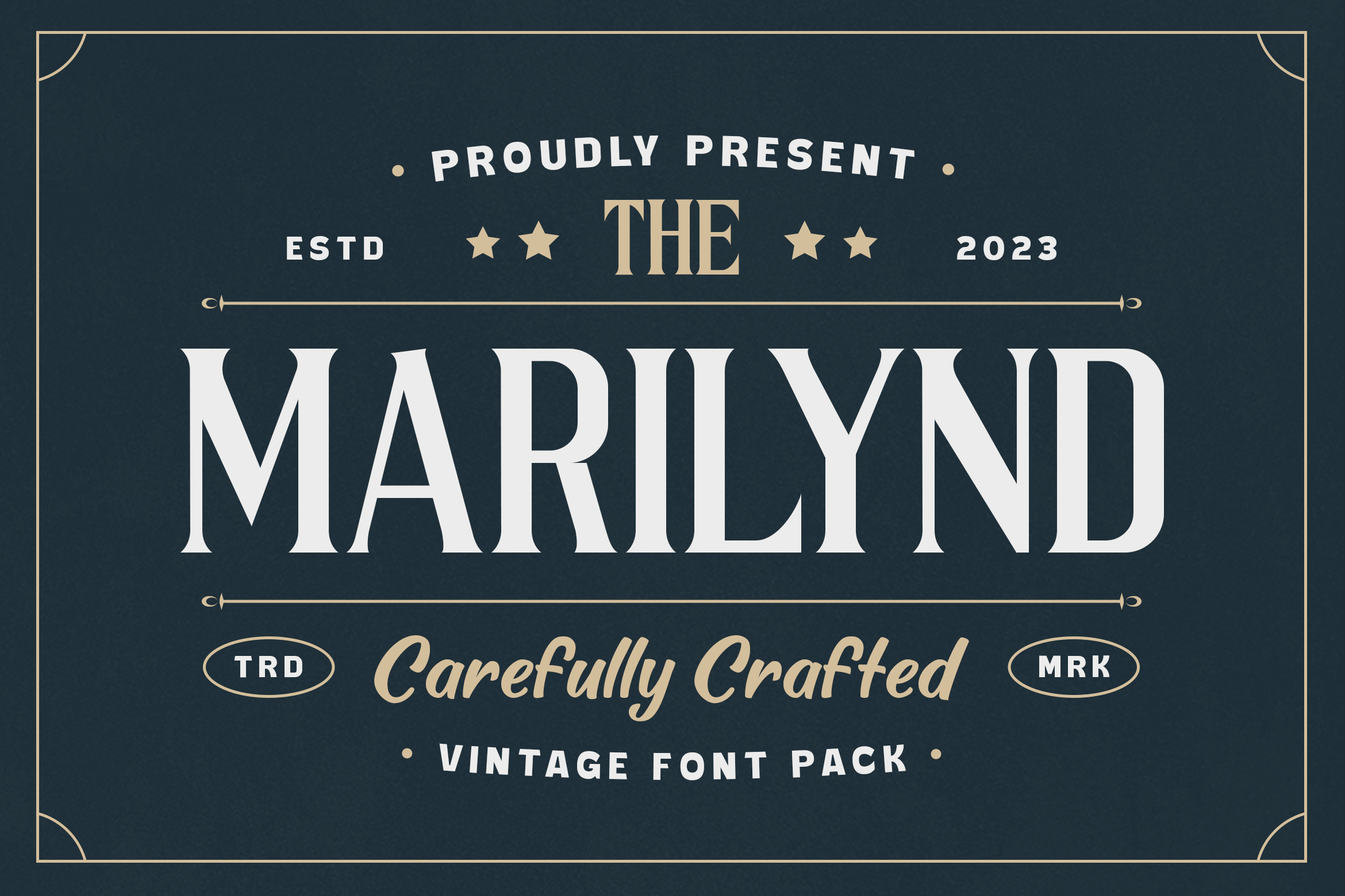 Marilynd - Vintage Font Pack | Typefactory.co