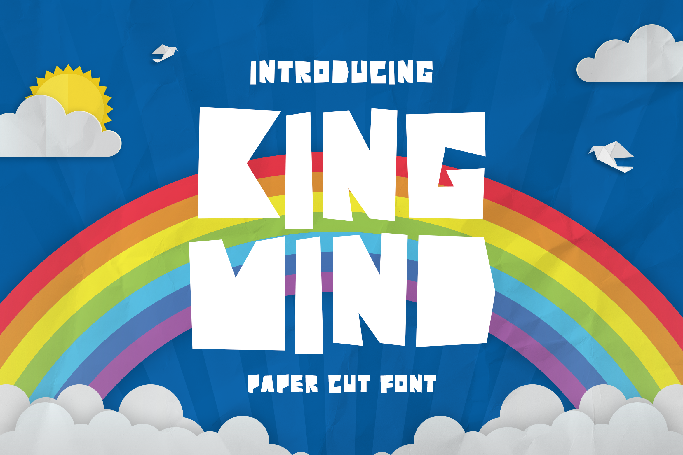 King Mind - Playful Paper-Cut Typography with a Handmade Feel ...