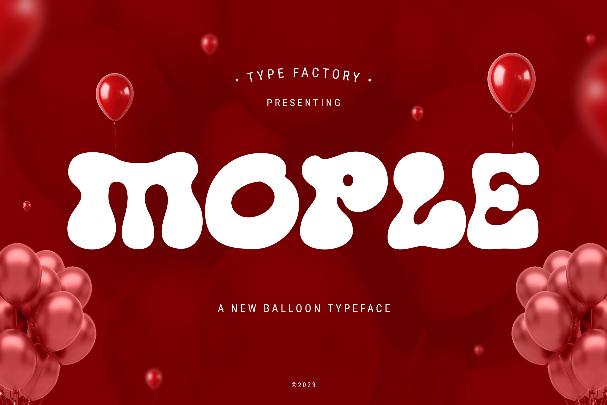 Mople - Balloon Font | Typefactory.co