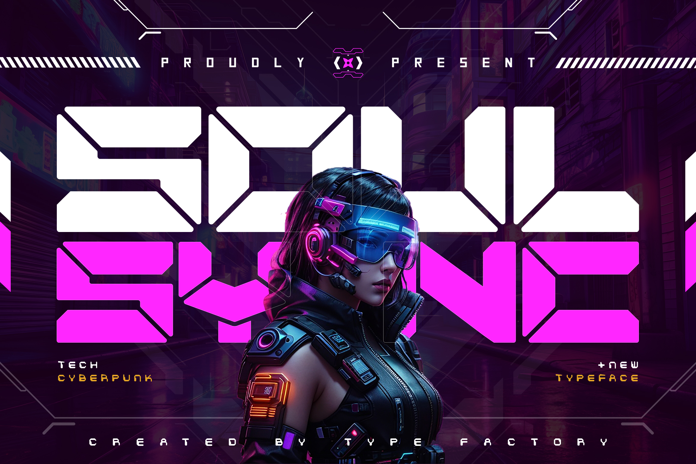 Soul Sync- Cyberpunk Typeface | Typefactory.co